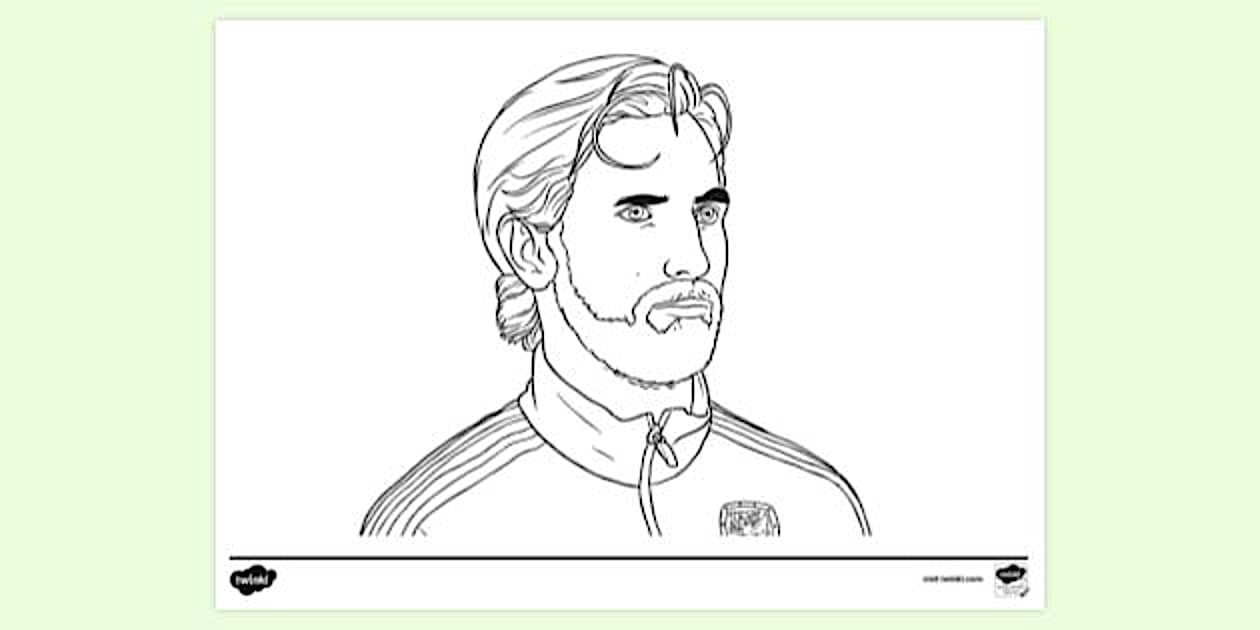 Joe Allen Colouring | Colouring Sheet