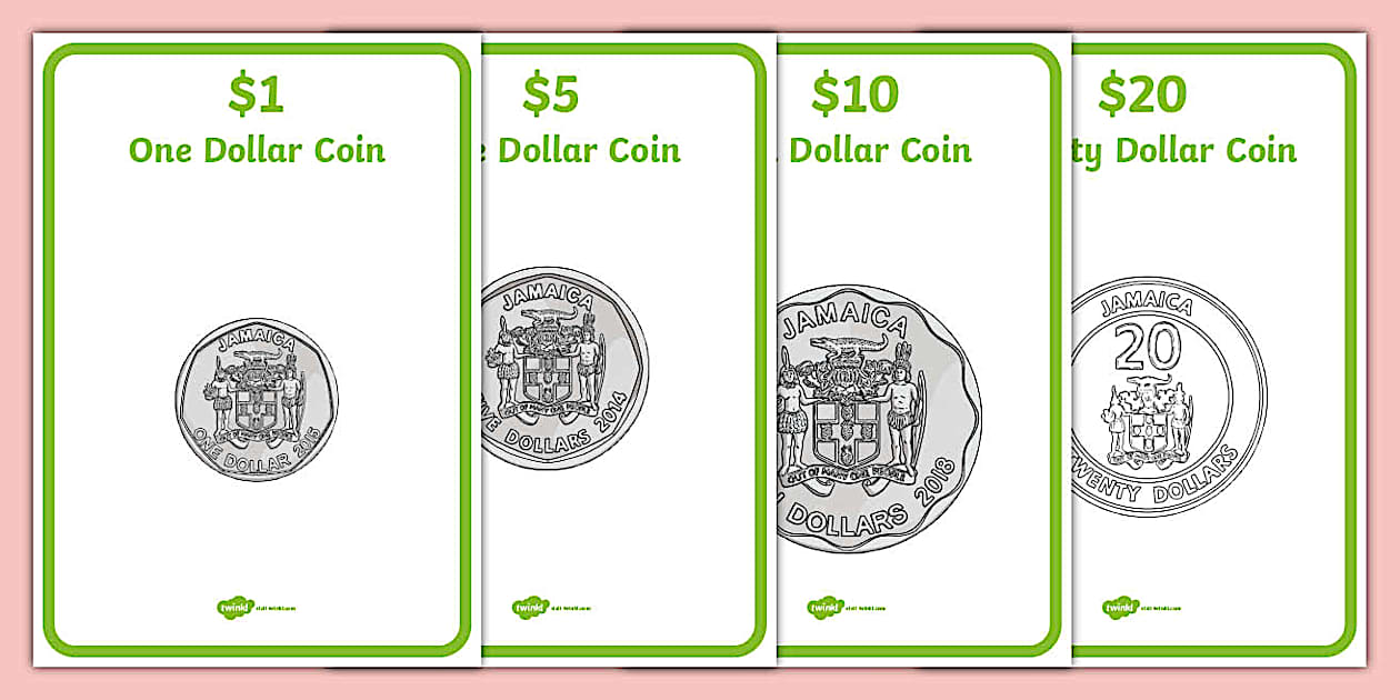Jamaican Coin Display Posters (teacher made) - Twinkl