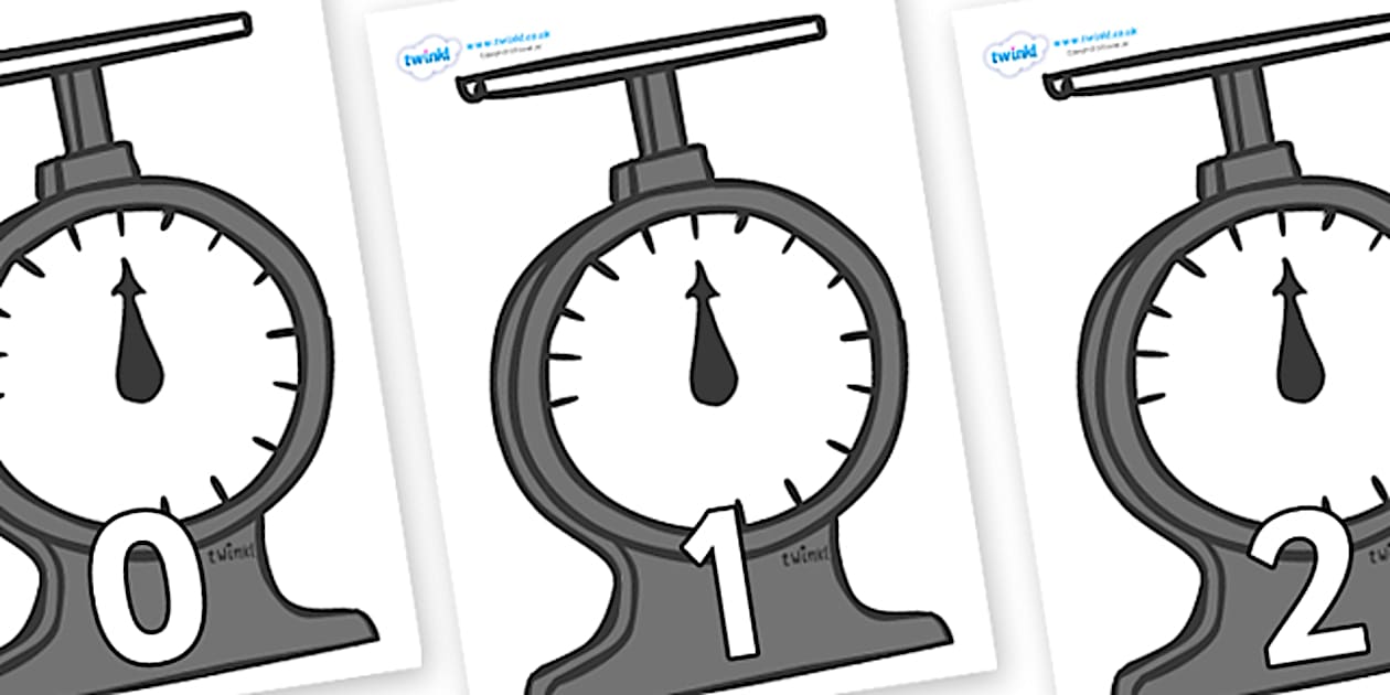 Numbers 0-100 on Weighing Scales (Teacher-Made) - Twinkl