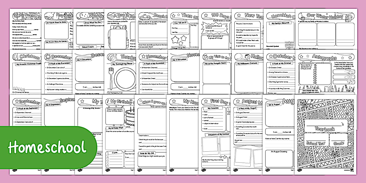 Homeschool Yearbook | Memory Book | Twinkl USA