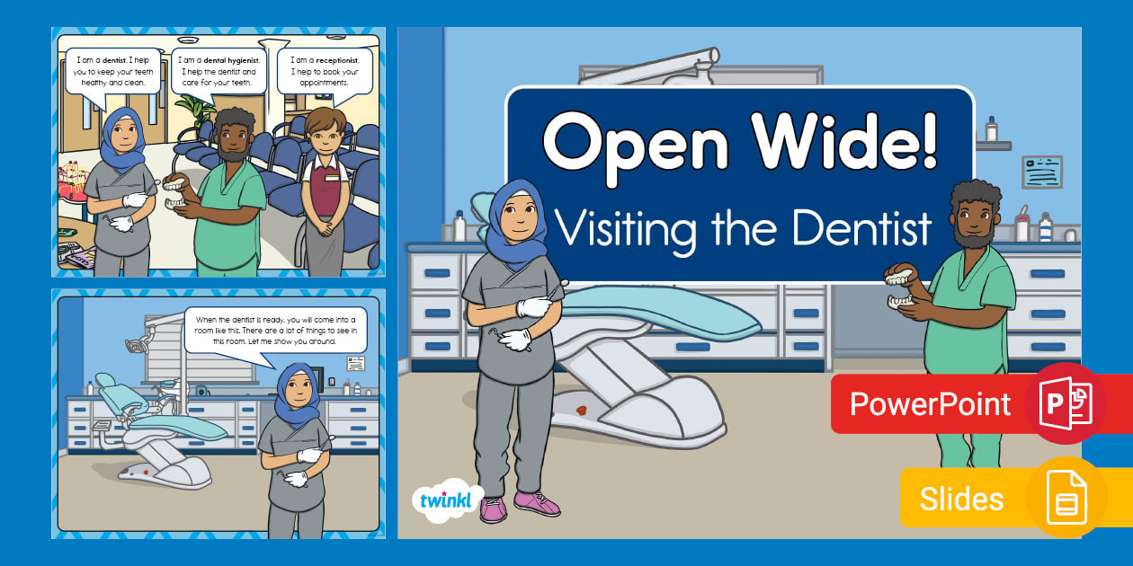 Visiting the Dentist PowerPoint & Google Slides for PK-K