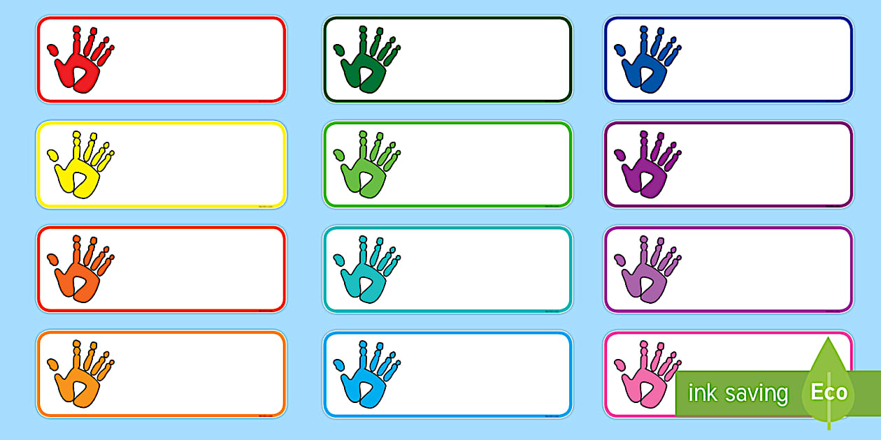 Classroom Drawer Labels FREE - Personalised Name Labels UK