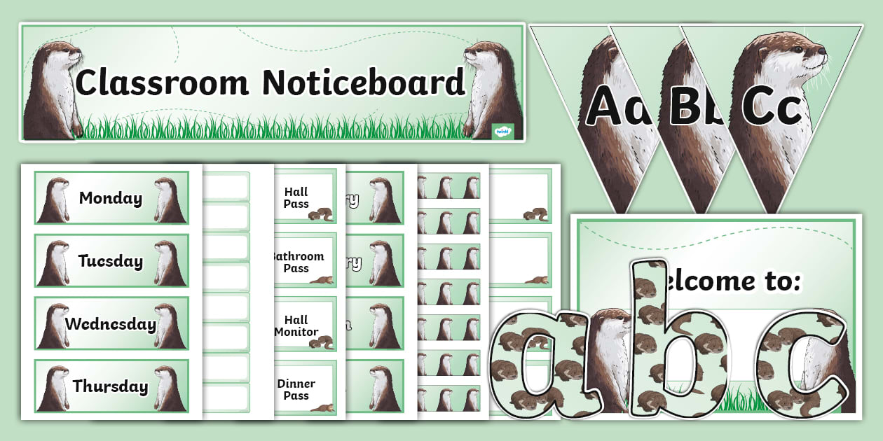 Otter Classroom Display Pack - Twinkl Display (Teacher-Made)