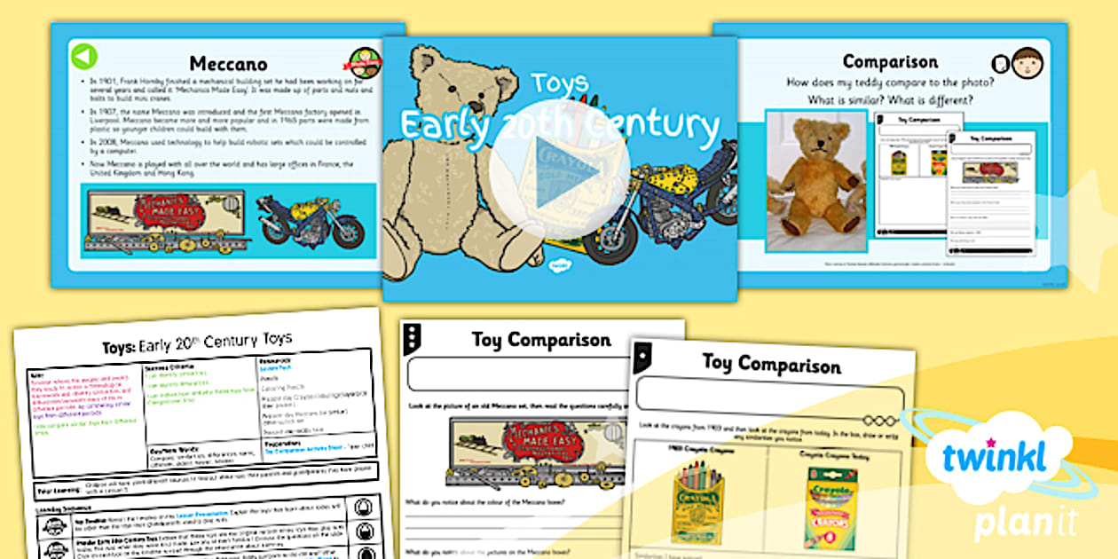 History: Toys: Early 20th Century Toys KS1 Lesson Pack 3
