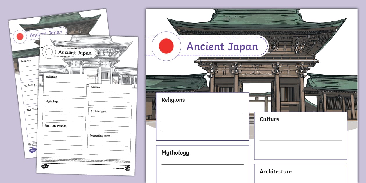 Ancient Japan Fact File Template (teacher made) - Twinkl