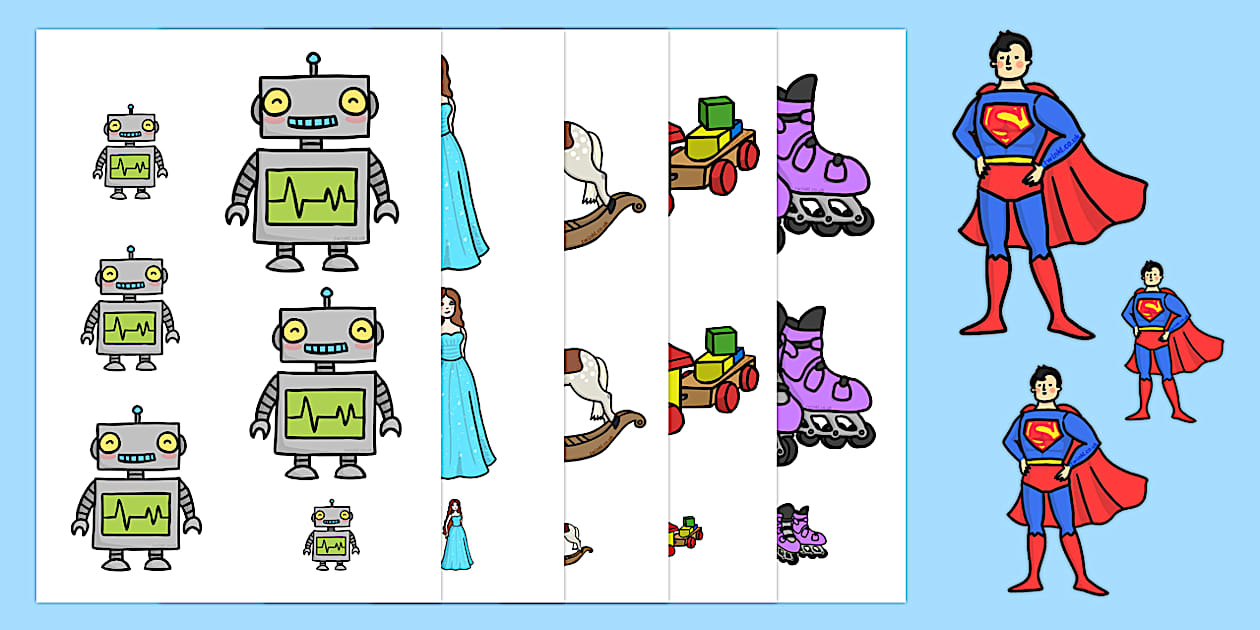 Toy Size Ordering (Teacher-Made) - Twinkl