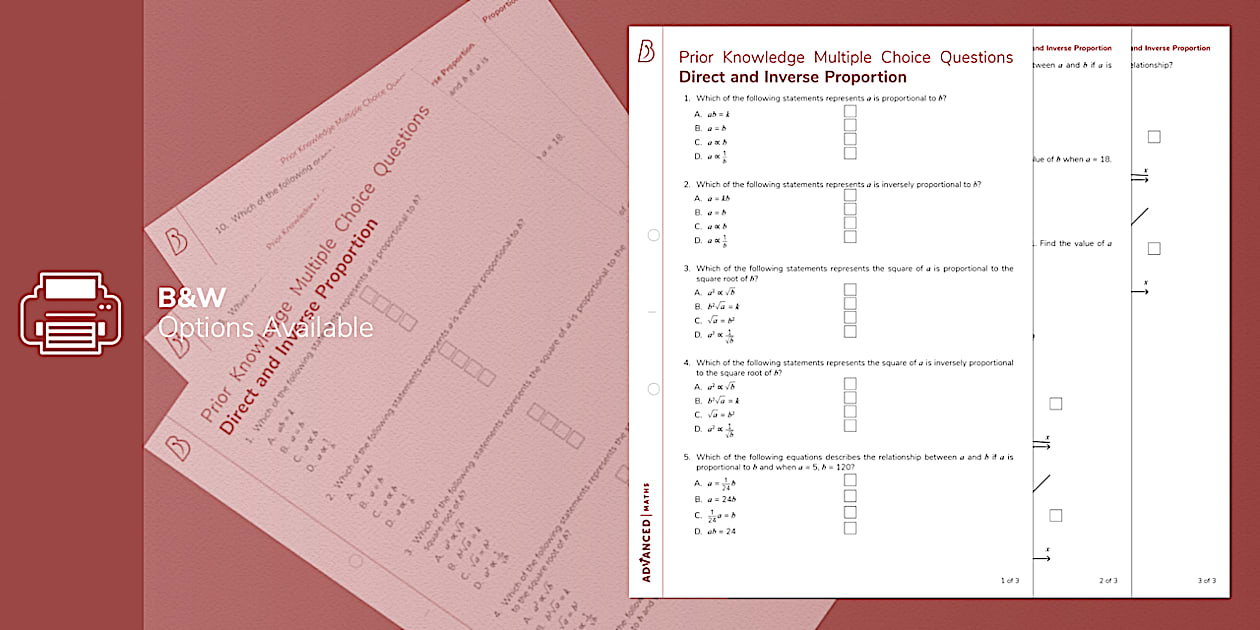 👉 Direct and Inverse Proportion Questions | Beyond Maths