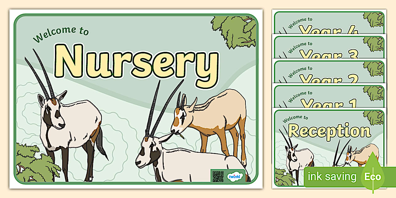 Oryx Themed Group Signs (teacher made) - Twinkl