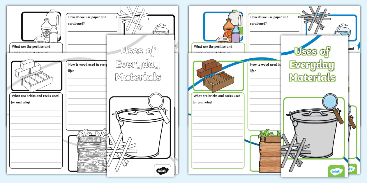 Uses of Everyday Materials Leaflet Template - Twinkl