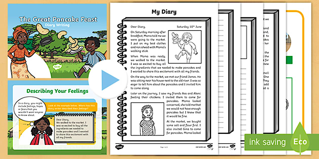 KS1 Diary Writing Resource Pack to Support Teaching on Mama Panya's ...