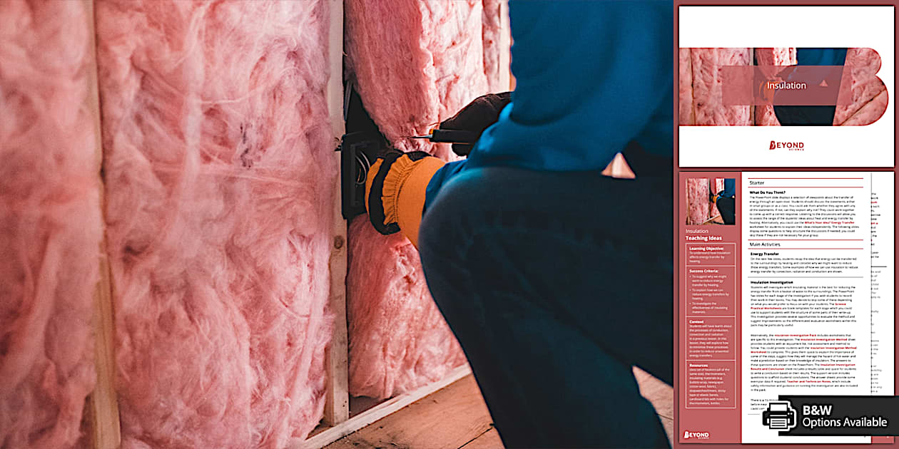 Insulation Lesson Pack | KS3 Energy | Beyond Science