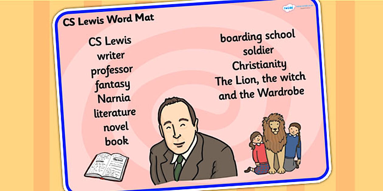 Cursive CS Lewis Word Mat (teacher made) - Twinkl