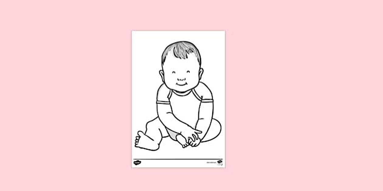 Baby Colouring Sheet | Colouring Sheets | Twinkl - Twinkl