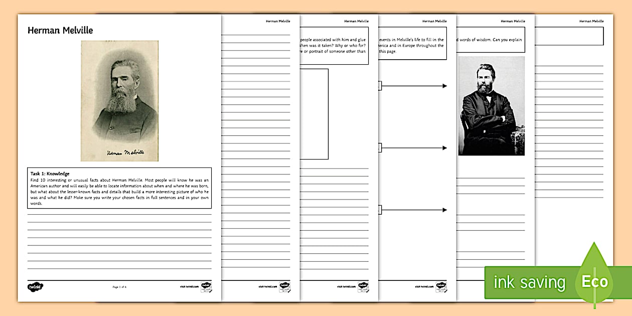 Herman Melville About the Author (teacher made) - Twinkl