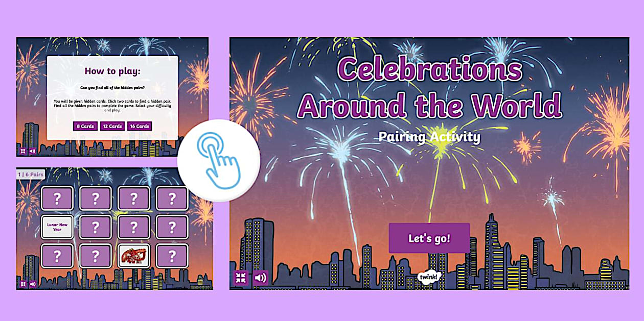 Celebrations Around the World Pairing Activity - Year 3 HASS