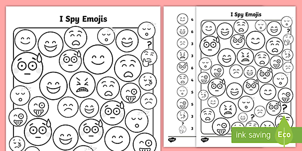😊 Smile Day I Spy Emojis (creat de profesori) - Twinkl