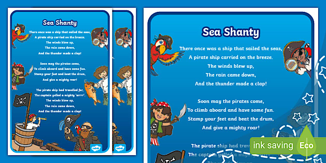 EYFS Pirate Songs | A Twinkl Sea Shanty Lyrics - Twinkl