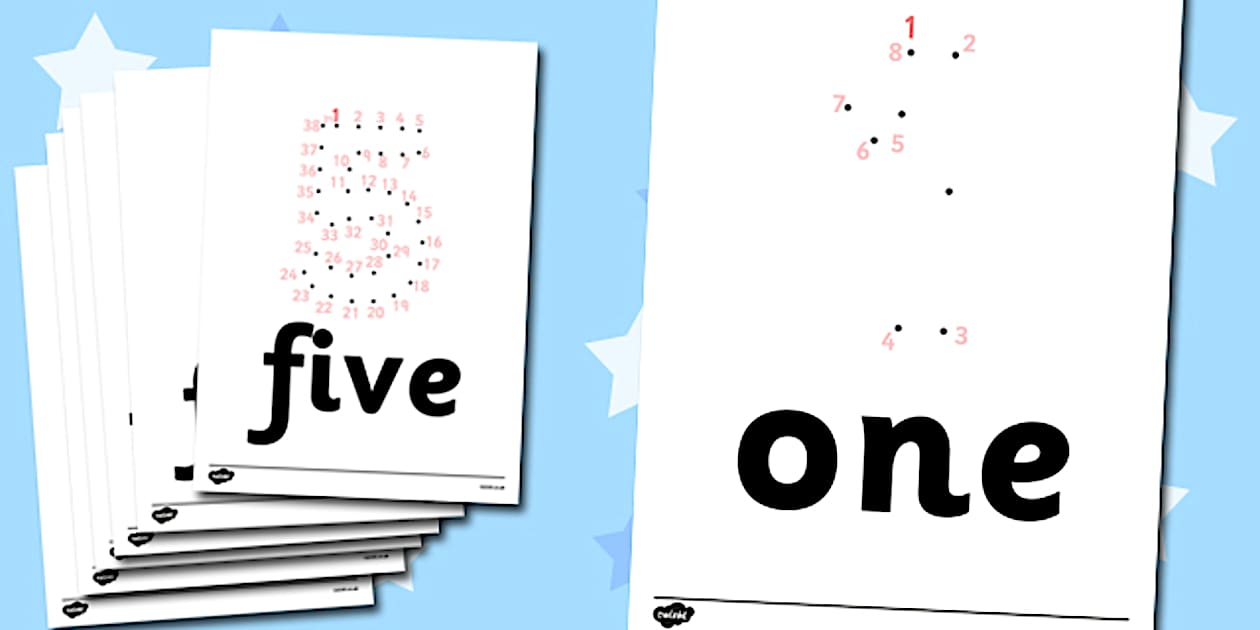 Lower Ability Dot to Dot Numbers (0-5) (teacher made)