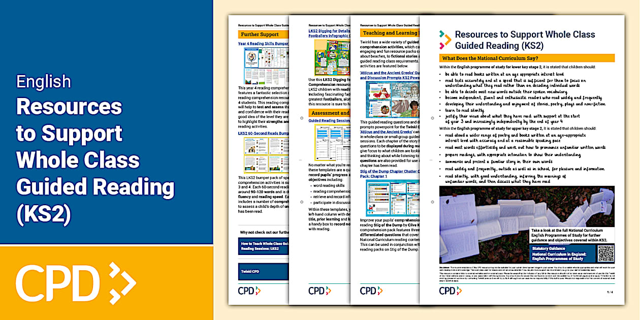 Resources to Support Whole Class Guided Reading (KS2)