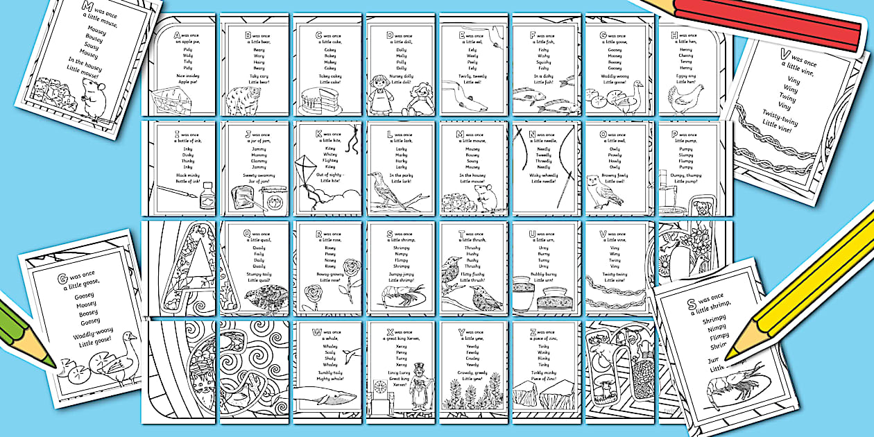 Edward Lear: Visual Alphabet Collaborative Art - Twinkl