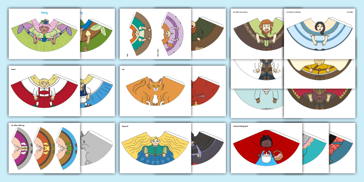 Traditional Tales Cone Characters (Teacher-Made) - Twinkl