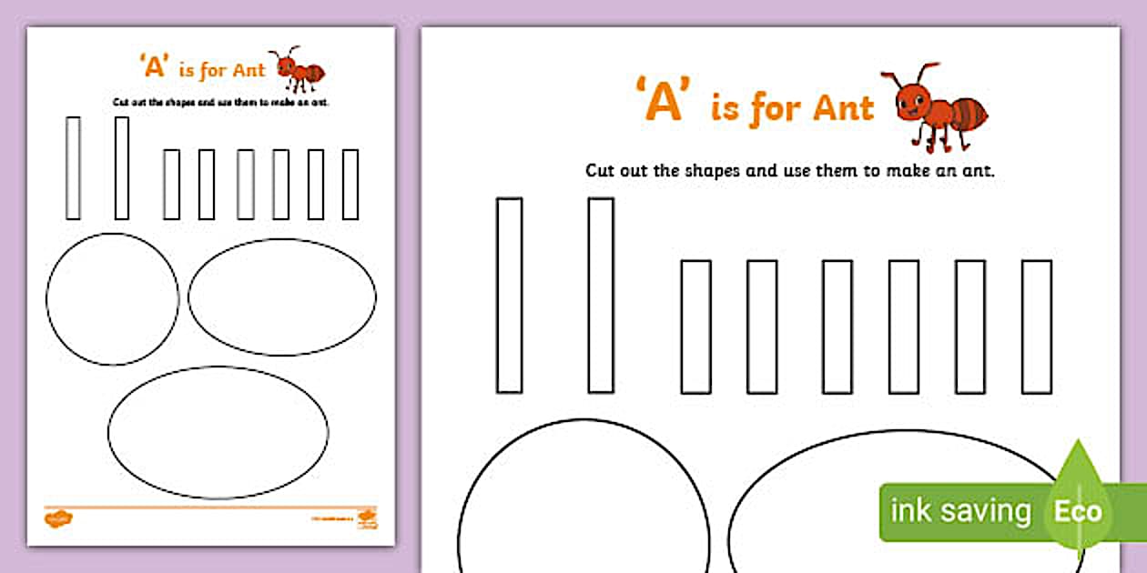 Editable 'A' Is for Ant Craft (teacher made) - Twinkl