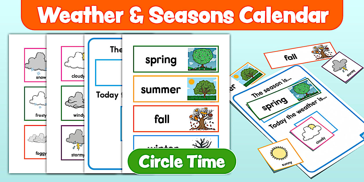 Weather and Seasons Circle Time Calendar (teacher made)