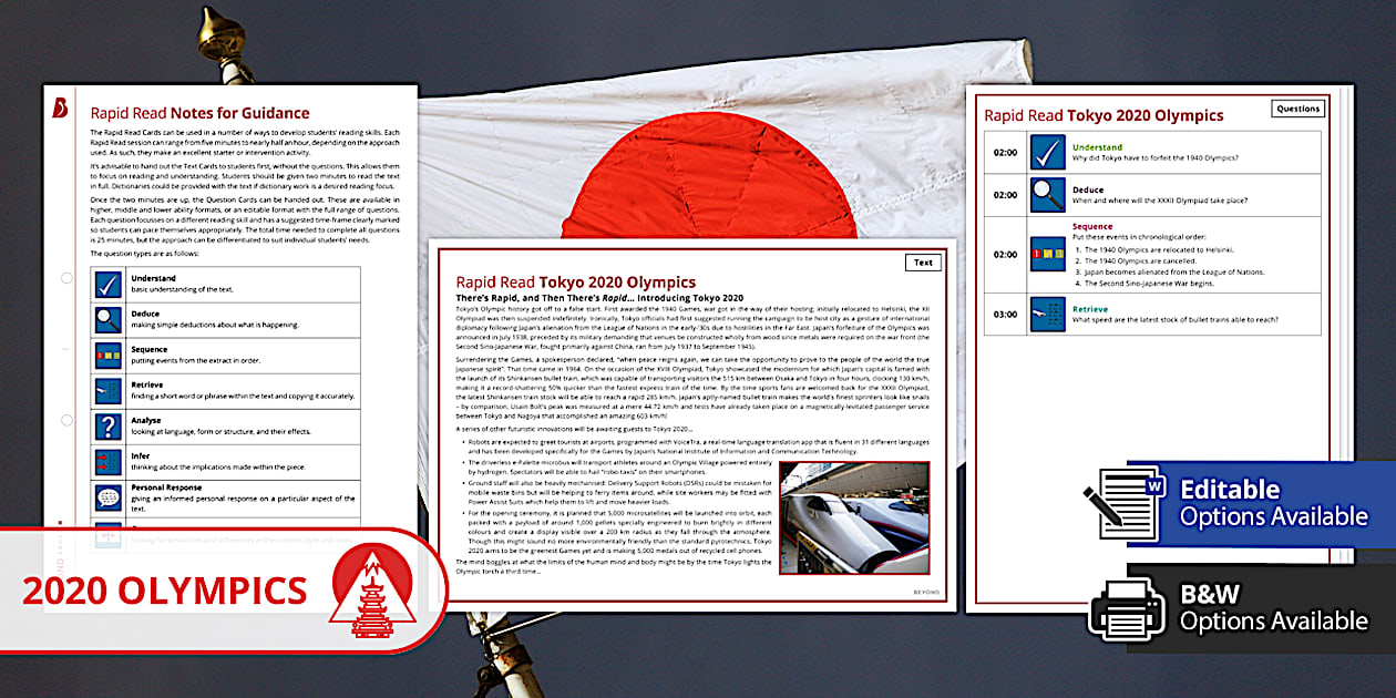 Tokyo 2020 Olympics Reading Comprehension | Beyond English