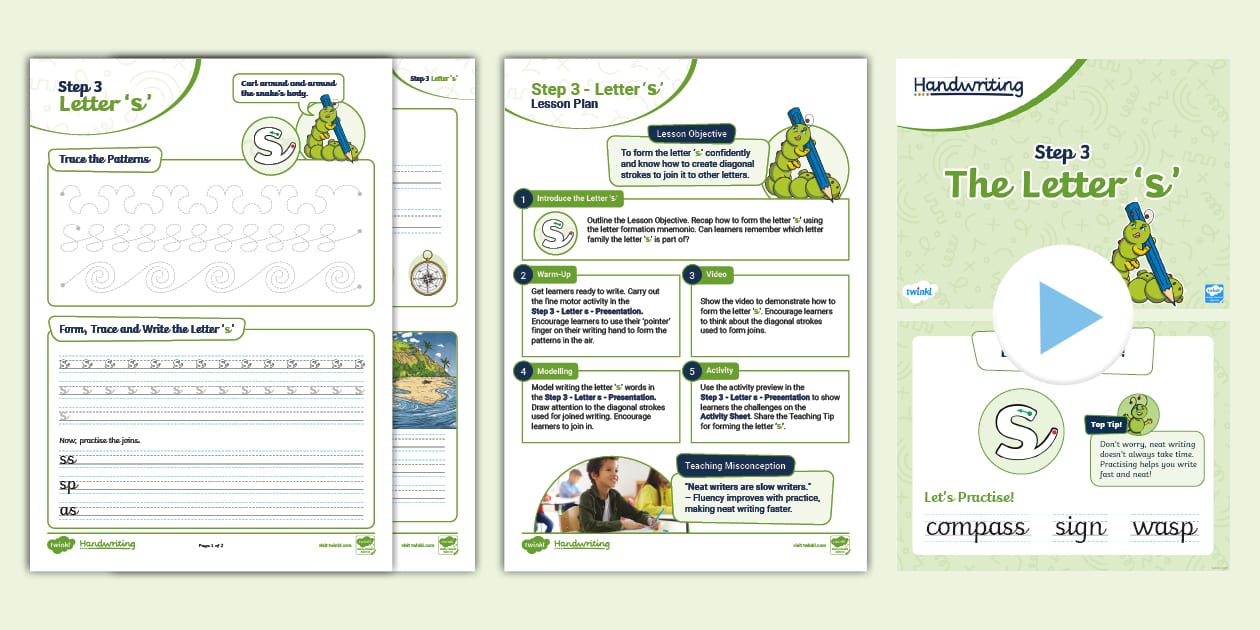 Twinkl Handwriting Letter 's' Pack (Lehrer gemacht) - Twinkl