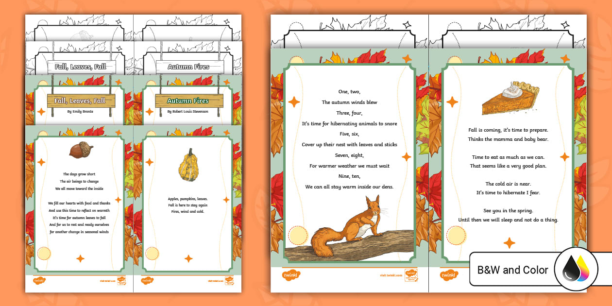 Simple Fall Poems | Fall-themed Resource | Twinkl USA