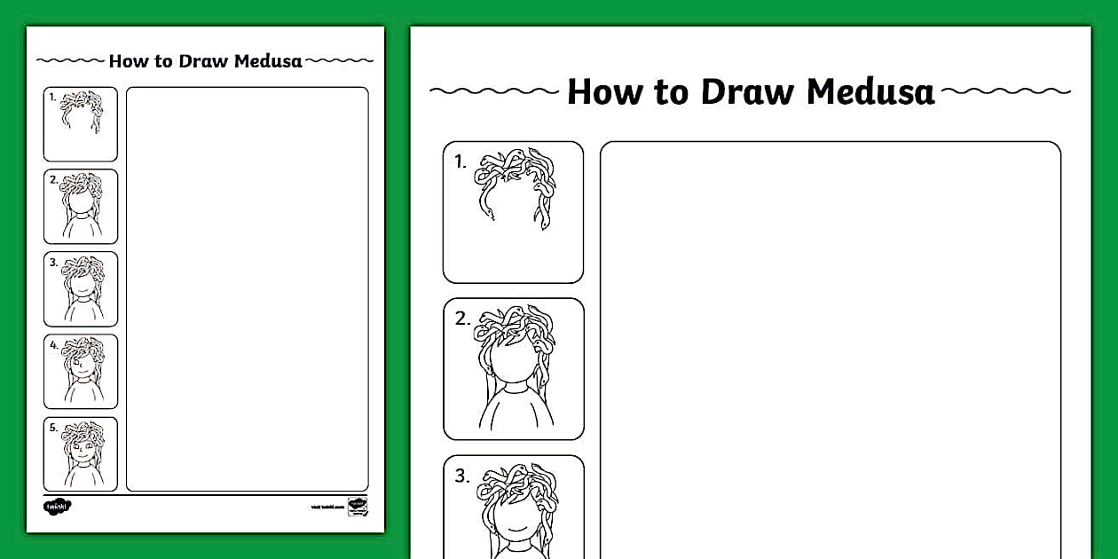 Drawing Medusa Activity (teacher made) - Twinkl