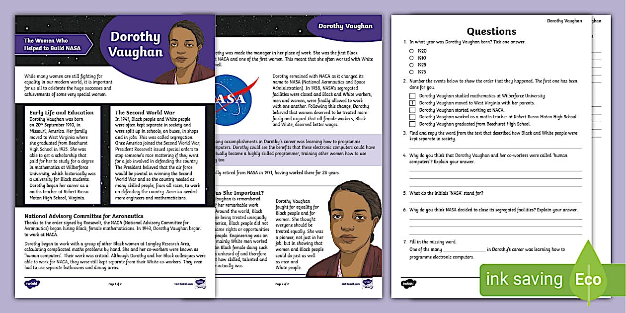 The Women Who Helped to Build NASA - Dorothy Vaughan