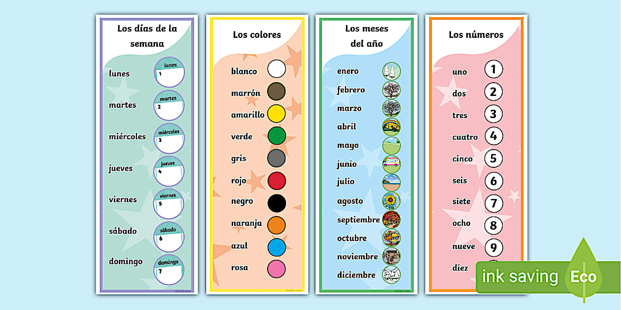 👉 Spanish: Key Vocabulary Bookmarks - KS2 (teacher made)