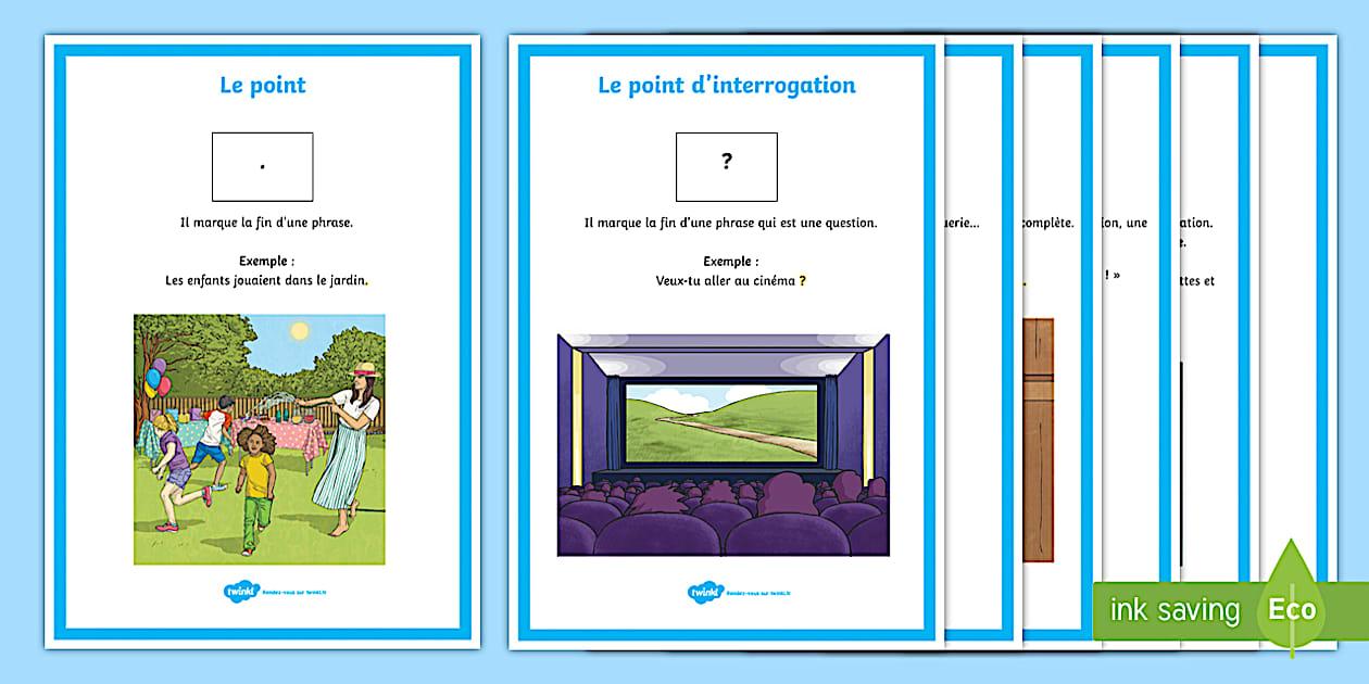 Posters d’affichage : La ponctuation - Twinkl CA - Twinkl