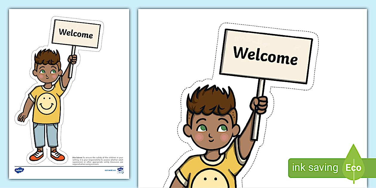 Welcome Clip Art Cut-Out
