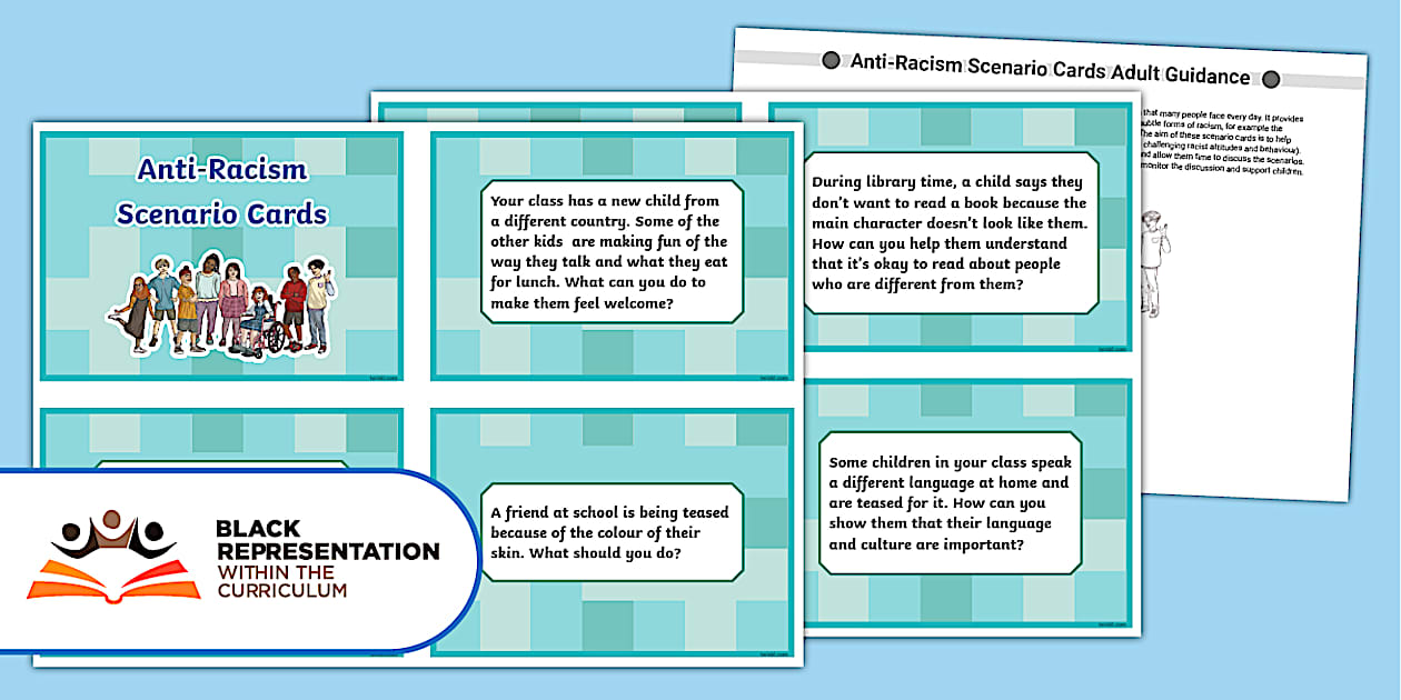 KS2 Anti-Racism Scenario Cards (teacher made) - Twinkl