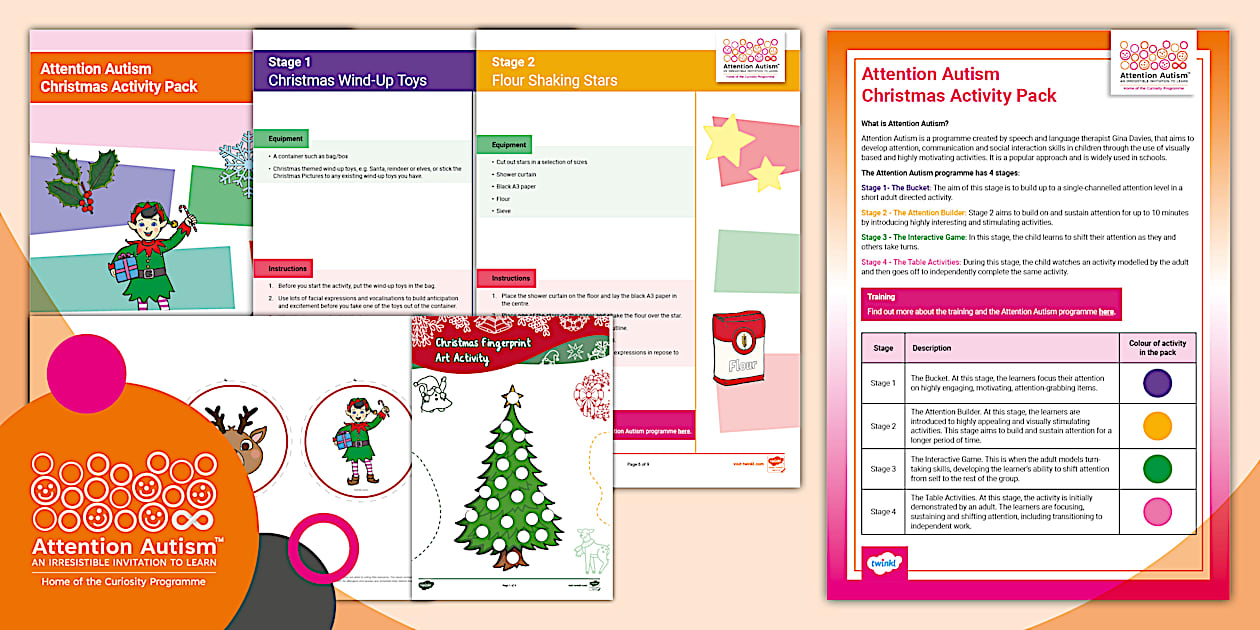 Attention Autism: Christmas Activity Pack (teacher made)