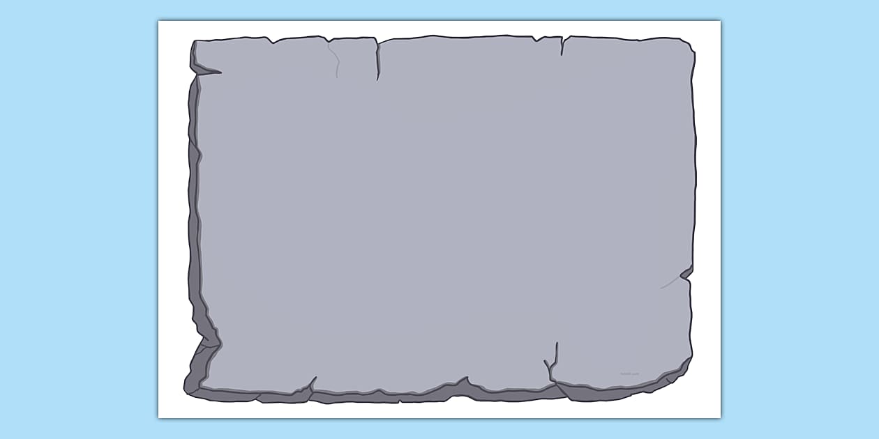 Stone Tablet Writing Frames - (teacher made) - Twinkl