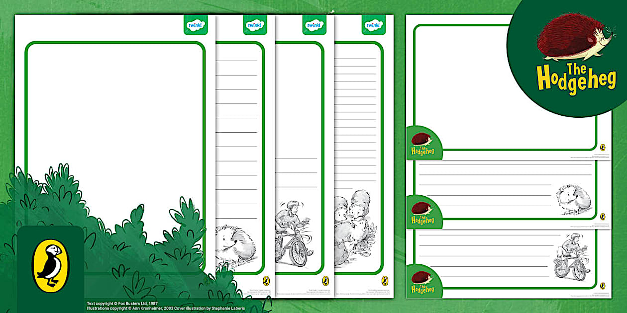 FREE! - The Hodgeheg: Page Borders (Teacher-Made) - Twinkl