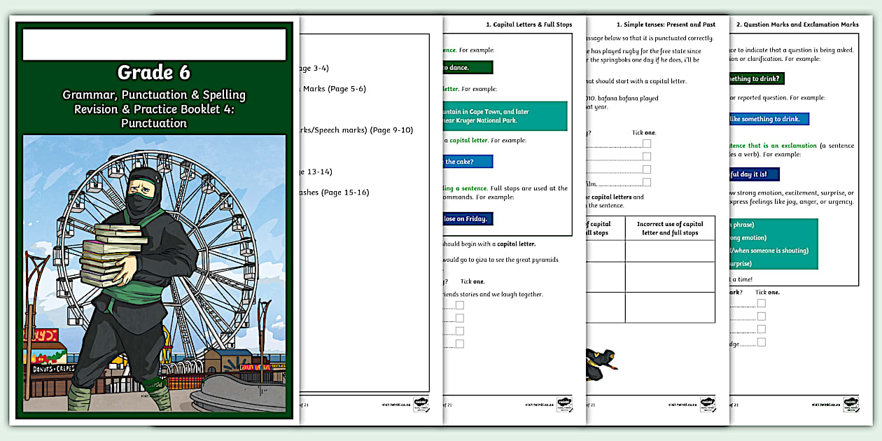 Grade 6 Revision & Practice Booklet 4: Punctuation