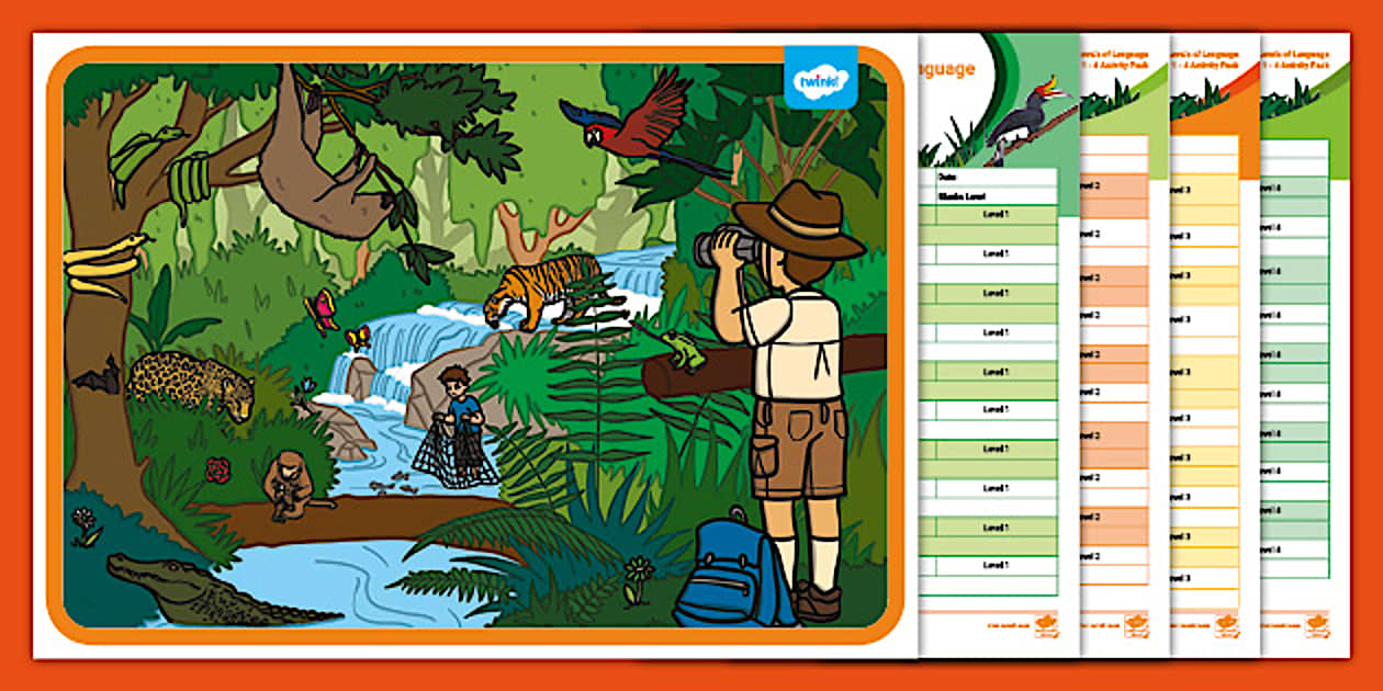 Rainforest: Blanks Levels of Language Levels 1 - 4 Activity Pack