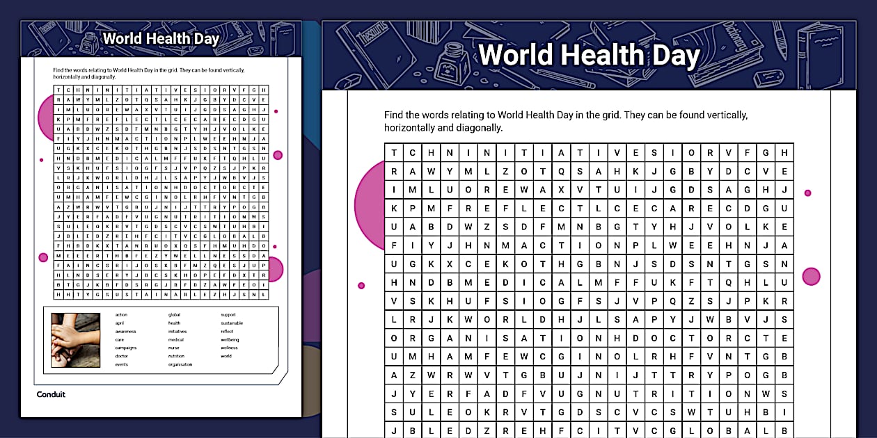 World Health Day Word Search (teacher made) - Twinkl