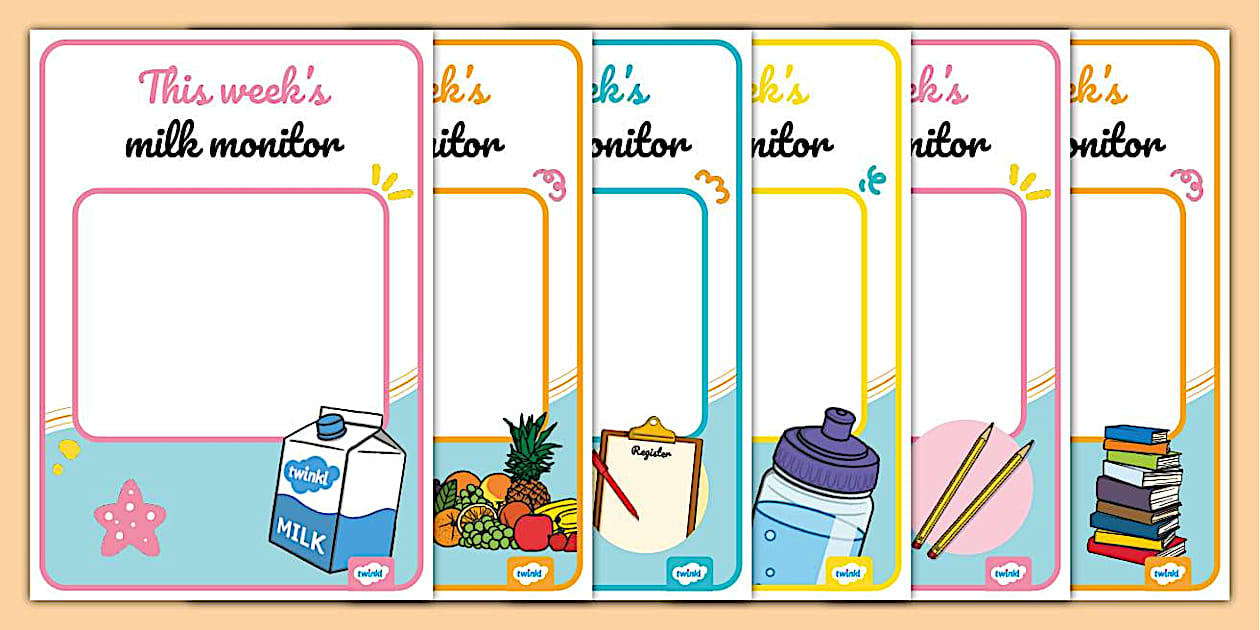 Summer Vibes Classroom Monitor Display Signs (Weekly)