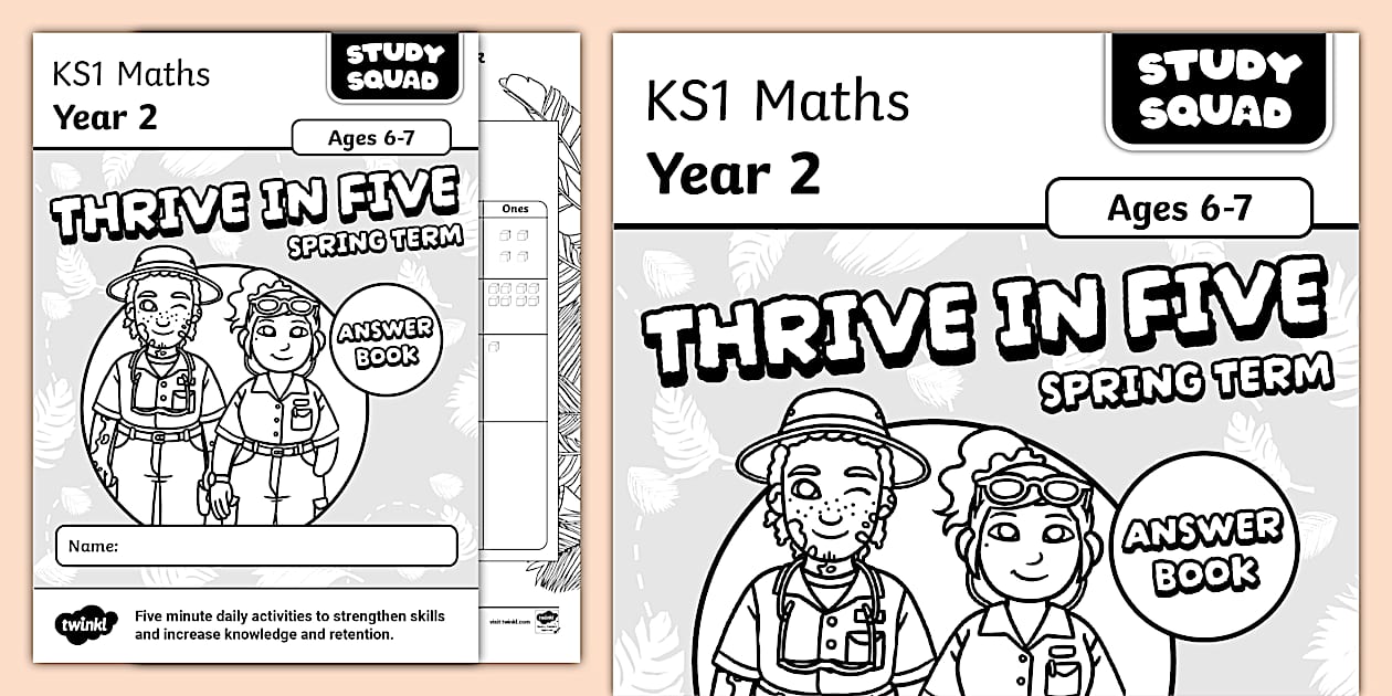 👉 Study Squad Thrive in Five Year 2 Maths Spring Answer Book