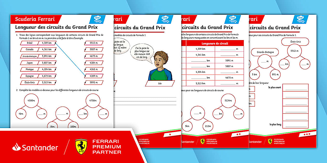 FREE! - Scuderia Ferrari F1: Converting Measures – Length of Grand Prix