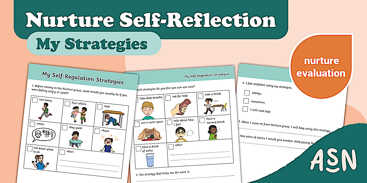 Nurture Self-Reflection Activity Sheet - My Strategies