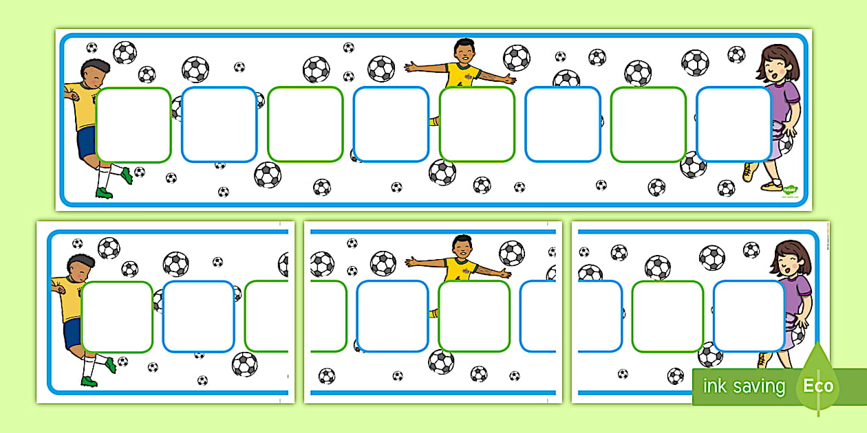 Football-Themed Visual Timetable Display (professor feito)