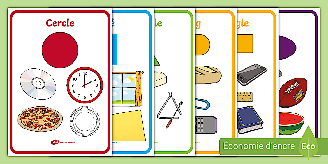 Affiches sur les formes (teacher made) - Twinkl