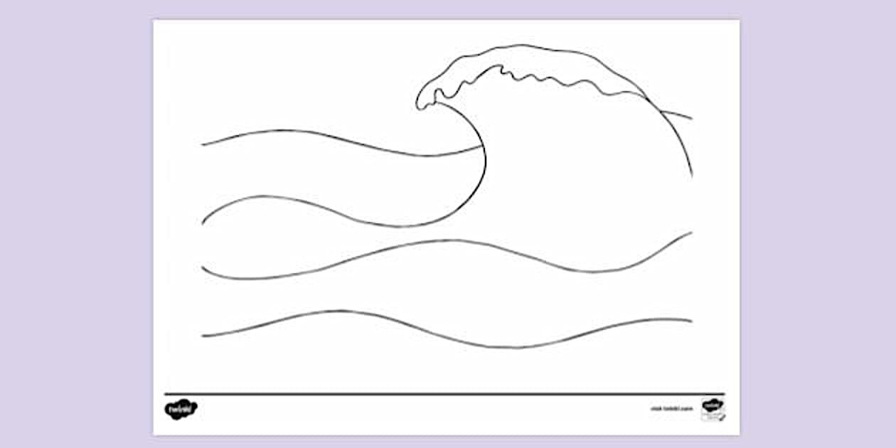 Wave Colouring Sheet | Colouring Sheets (teacher made)