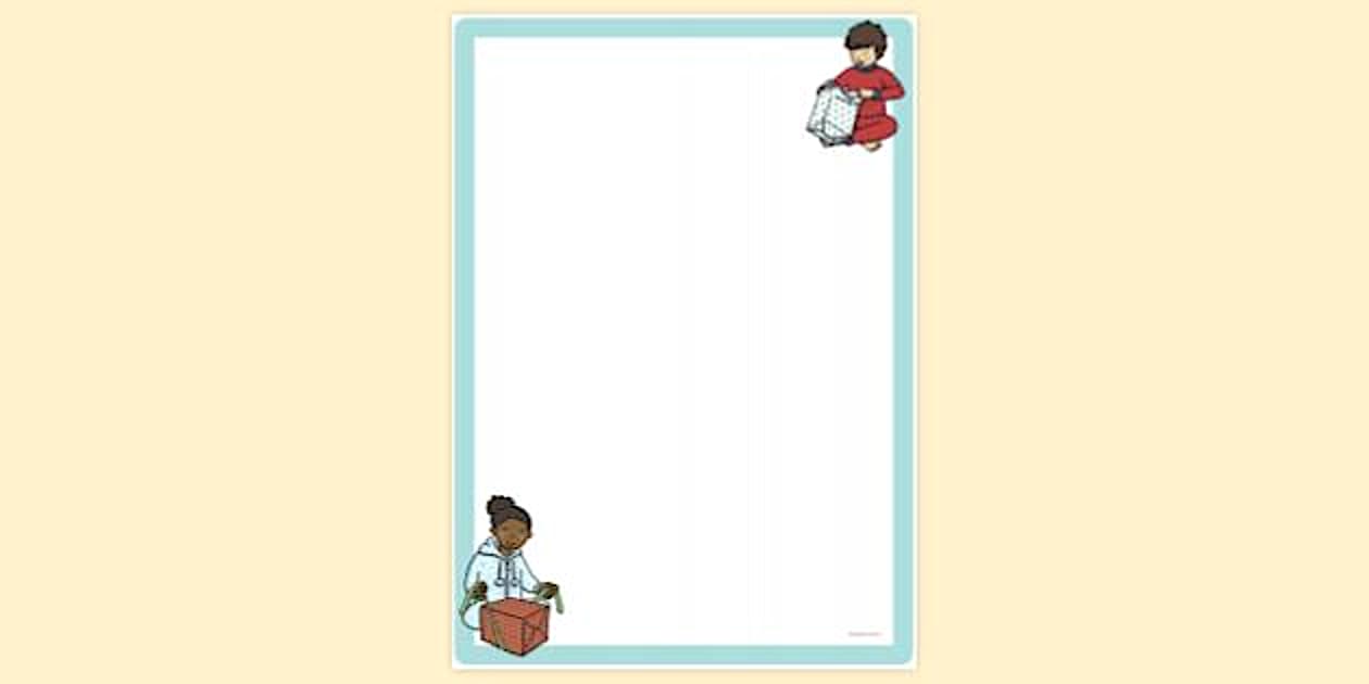 Simple Blank Opening Presents Page Border | Twinkl - Twinkl